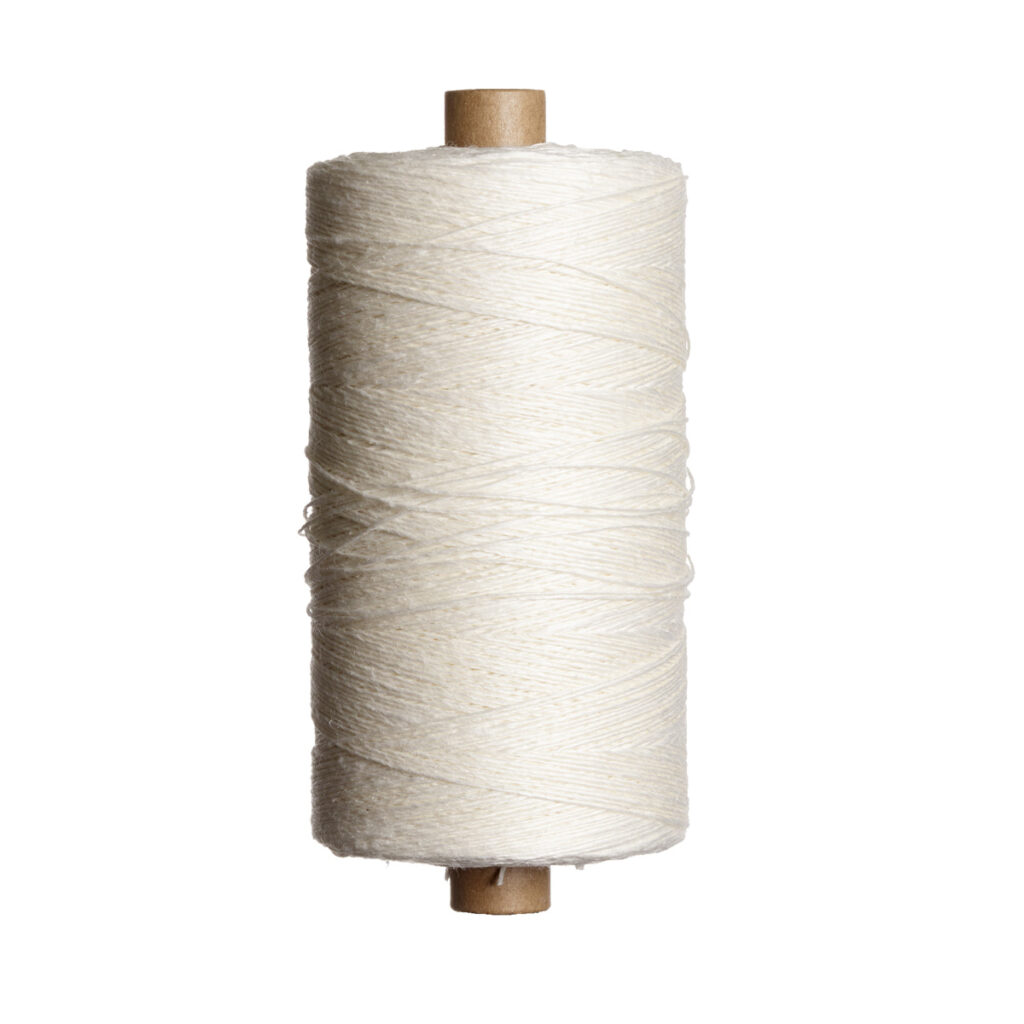 Garnhuset Tow Linen 6/1 - Bleached - BLEKT - Weaving Yarn