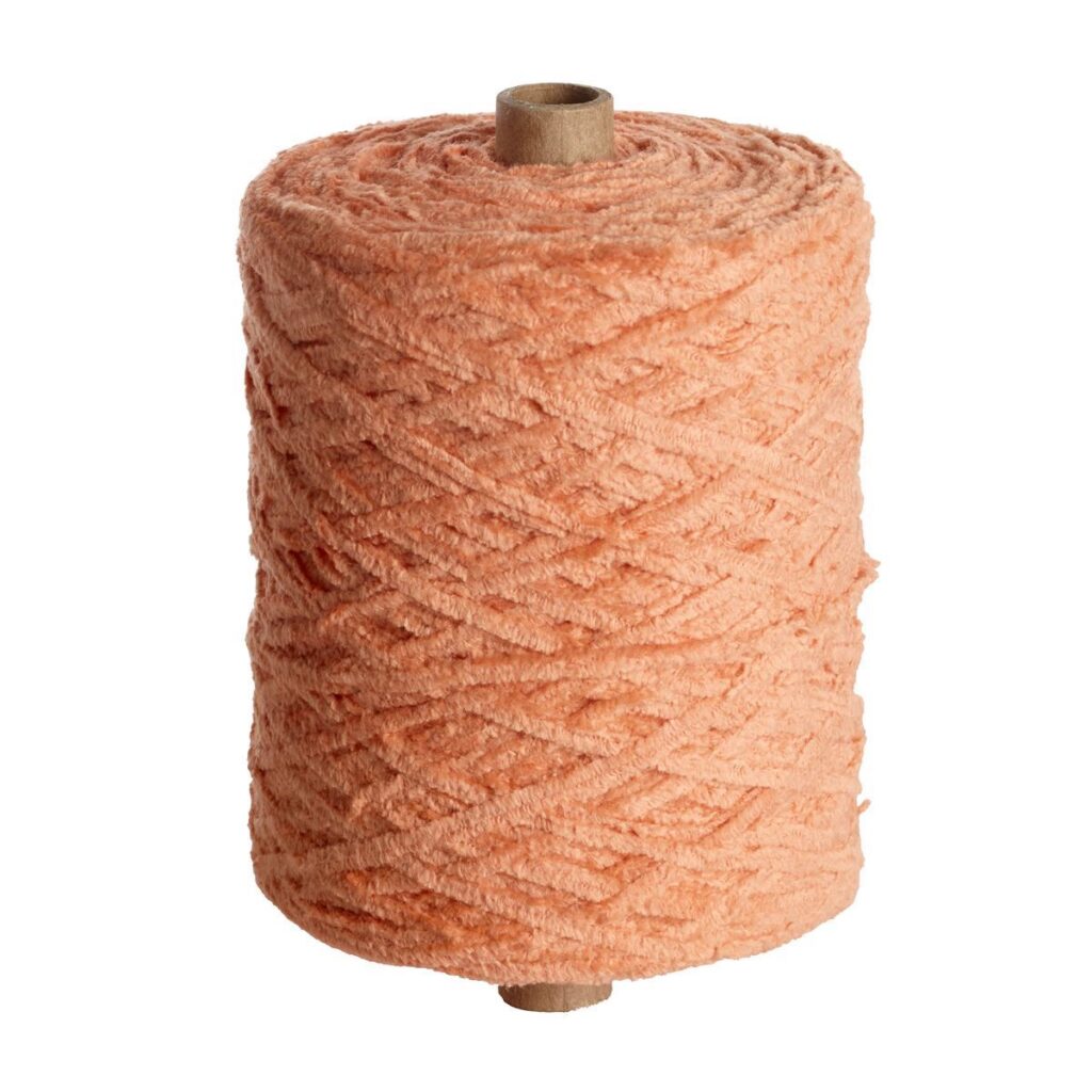 Garnhuset Chenille - Apricot - 263 - Weaving Yarn